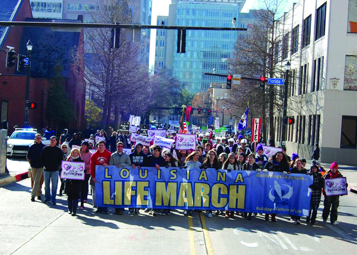 Crowds brave chilly temperatures to march for life in Baton Rouge ...